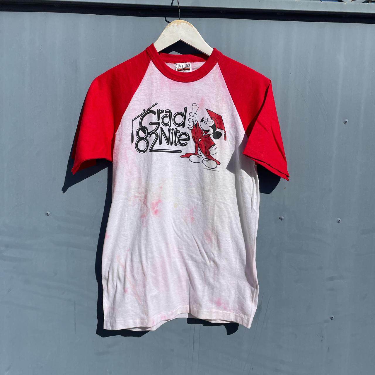 Vintage 80s “Mickey Mouse” Grad night t-shirt • in... | Depop