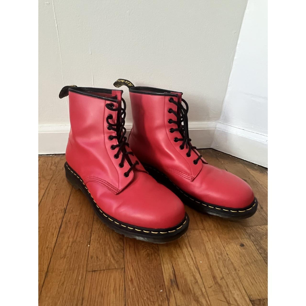 Red Dr. Marten’s Boots, Men’s Size 13 #boots... - Depop