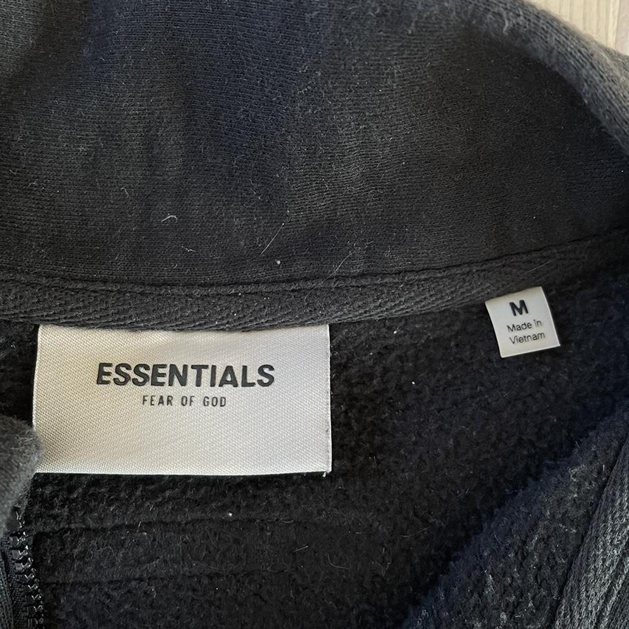 Fear Of God Essentials Black Quarter Zip - Size M... - Depop