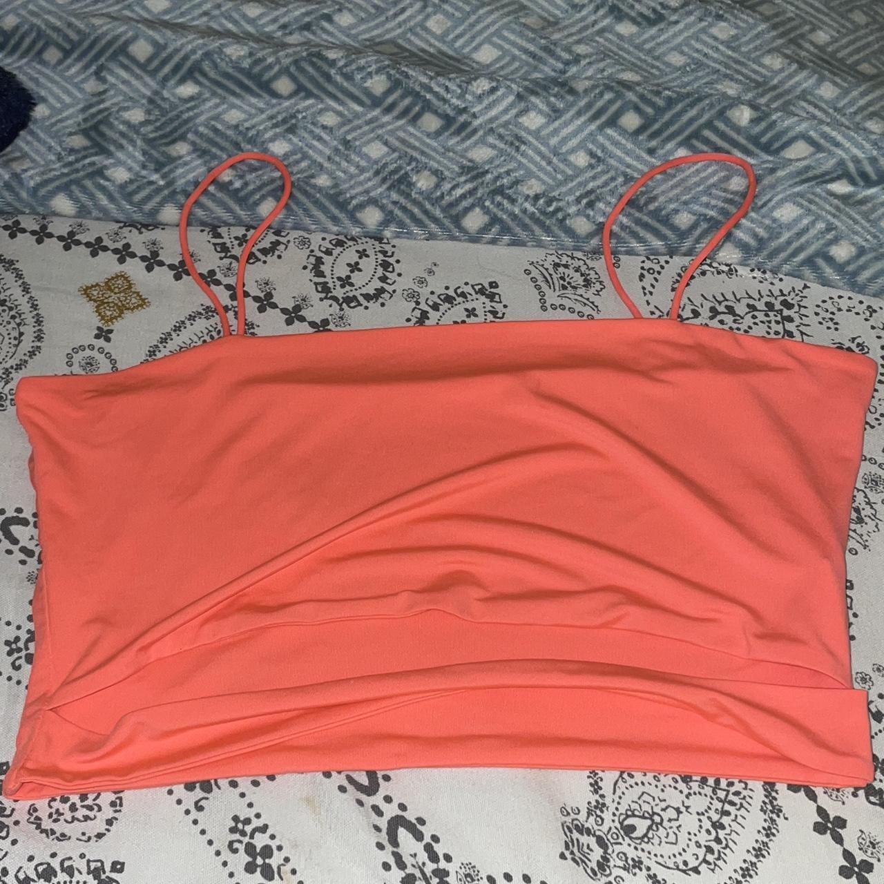 Neon pink cut out crop top💗💖 -lightly worn -perfect... - Depop