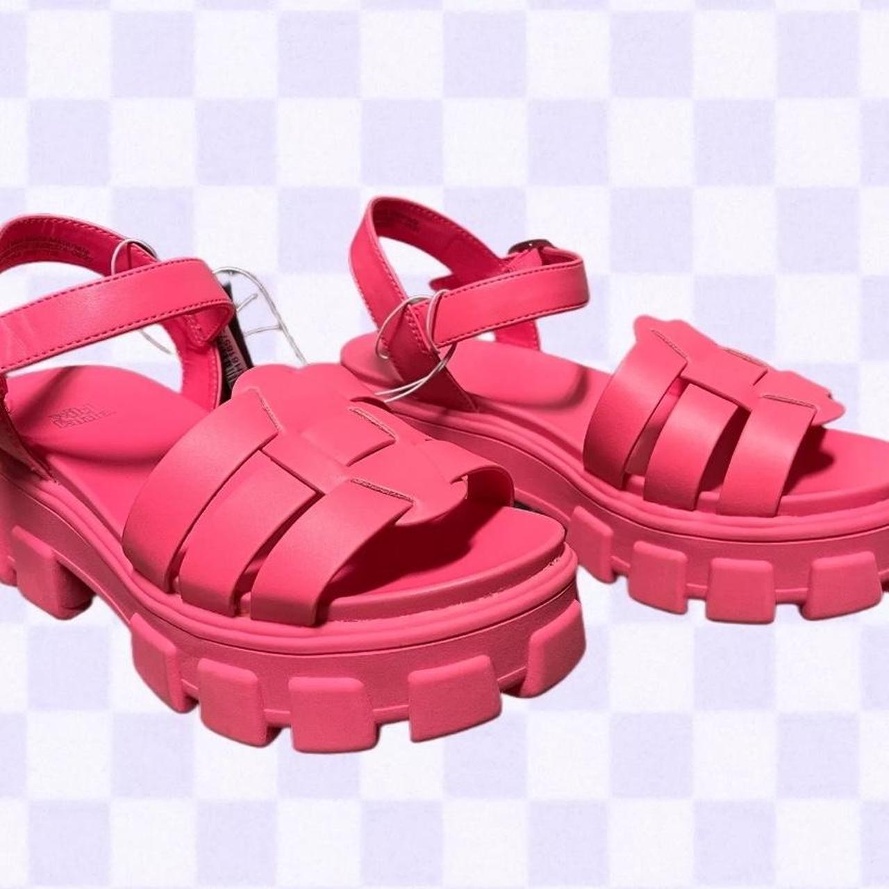 Wild fable bright salmon Avril platform sandals.... - Depop