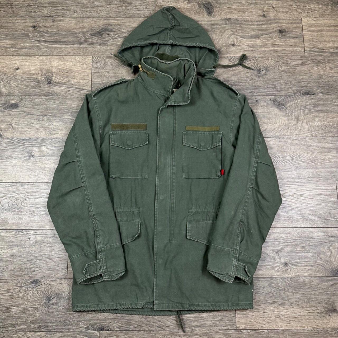 Vintage Rothco M-65 Field Jacket Olive Drab Green... - Depop