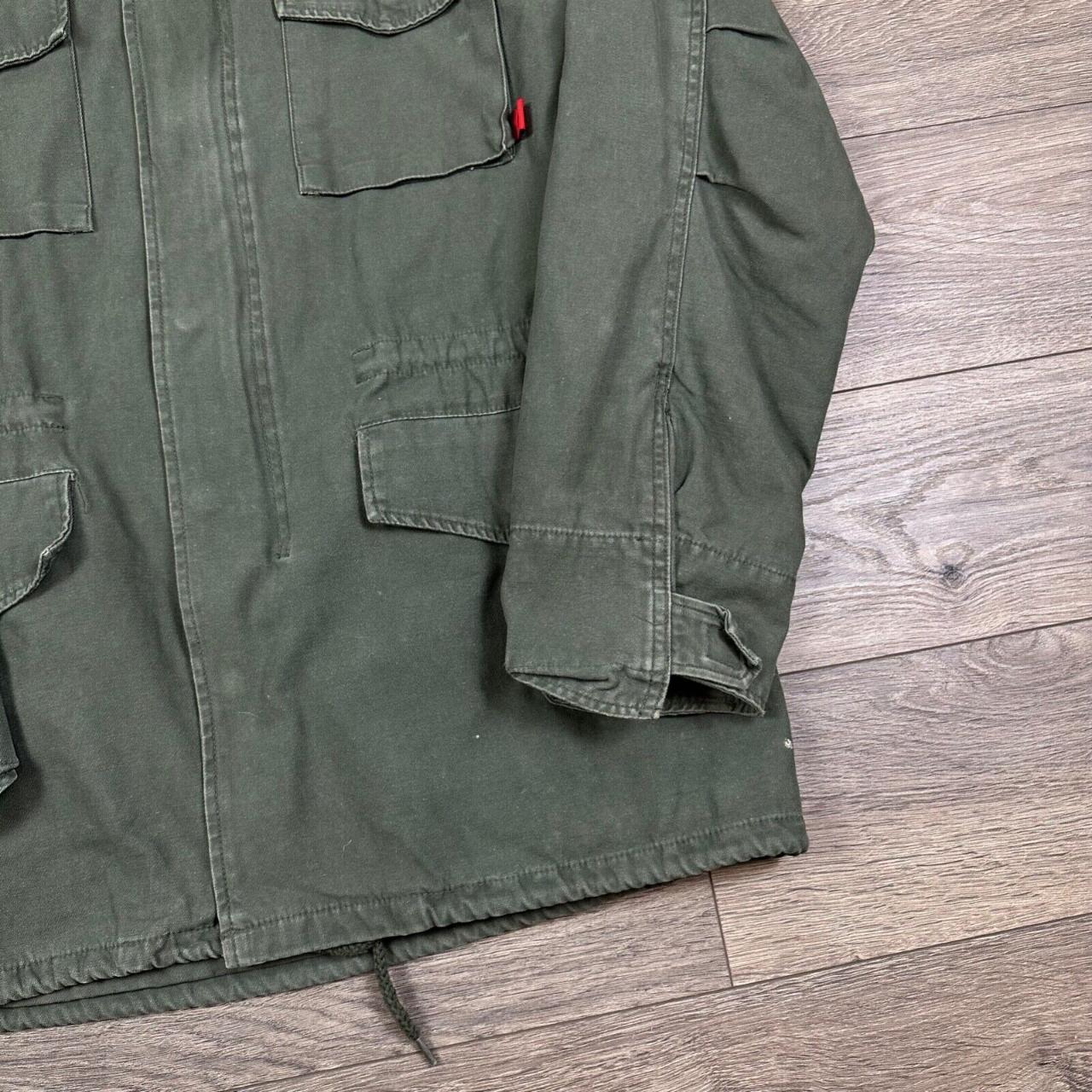 Vintage Rothco M-65 Field Jacket Olive Drab Green... - Depop