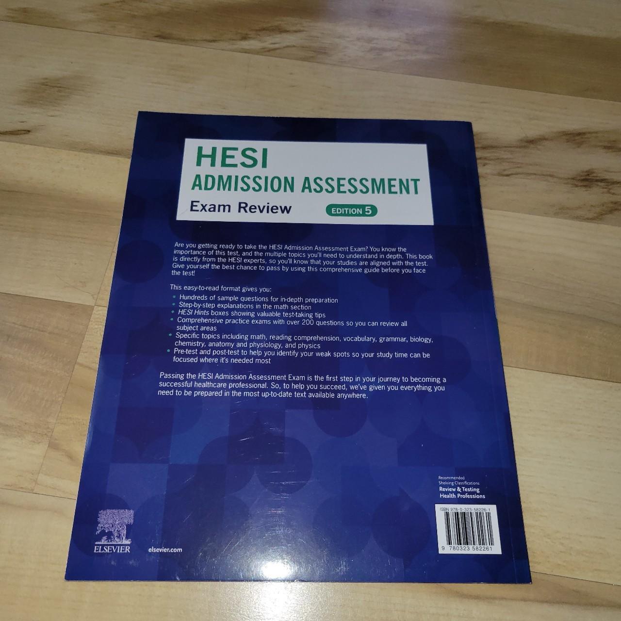 HESI A2 Admission Assessment Exam Review Book UNUSED... - Depop
