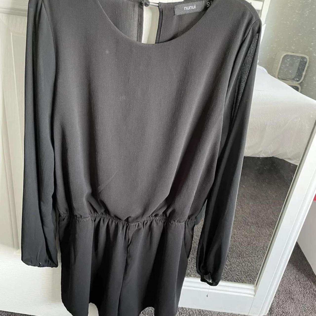 Nunui size 10 open back long sleeve jumpsuit... - Depop