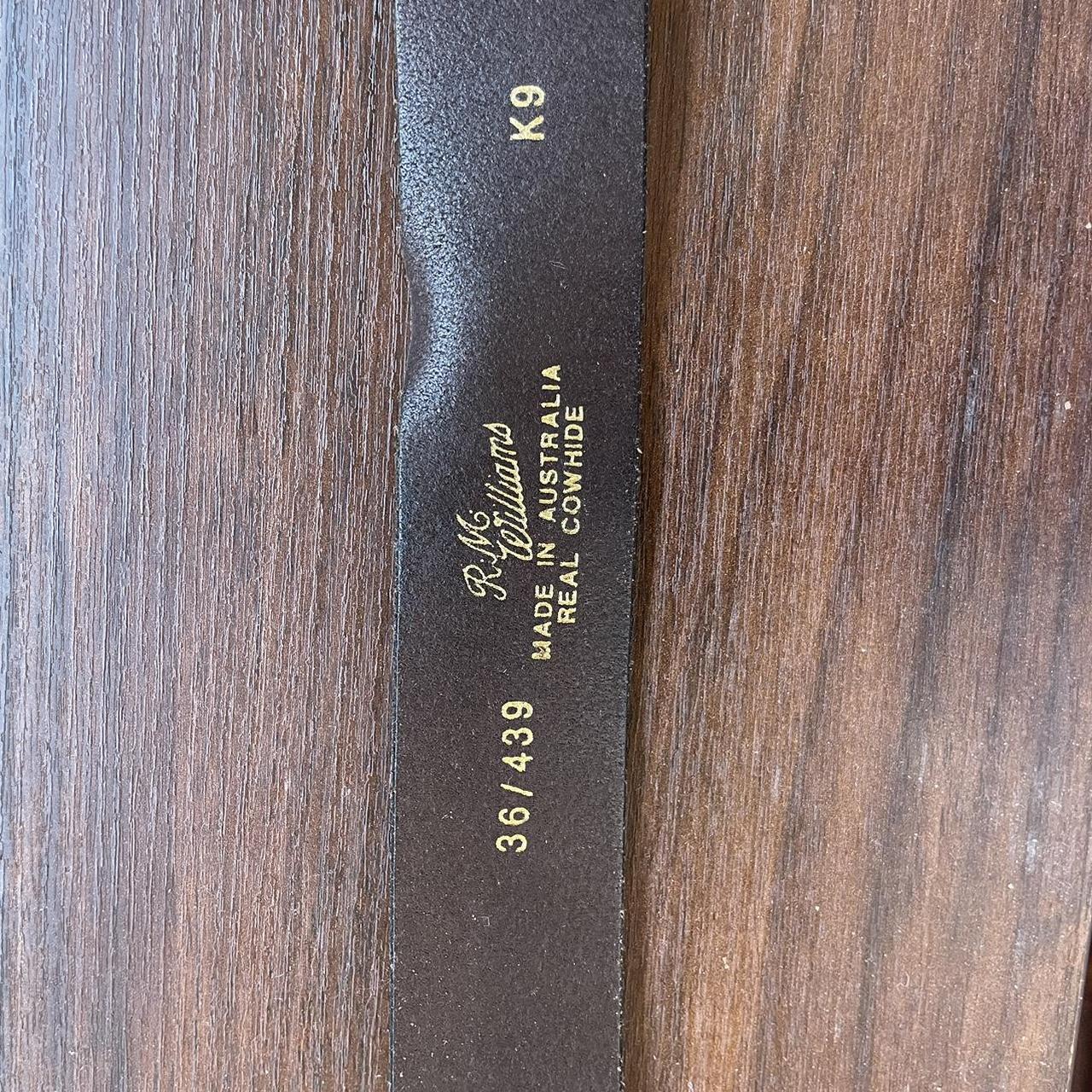Rm Williams brown leather belt size 36 - Depop