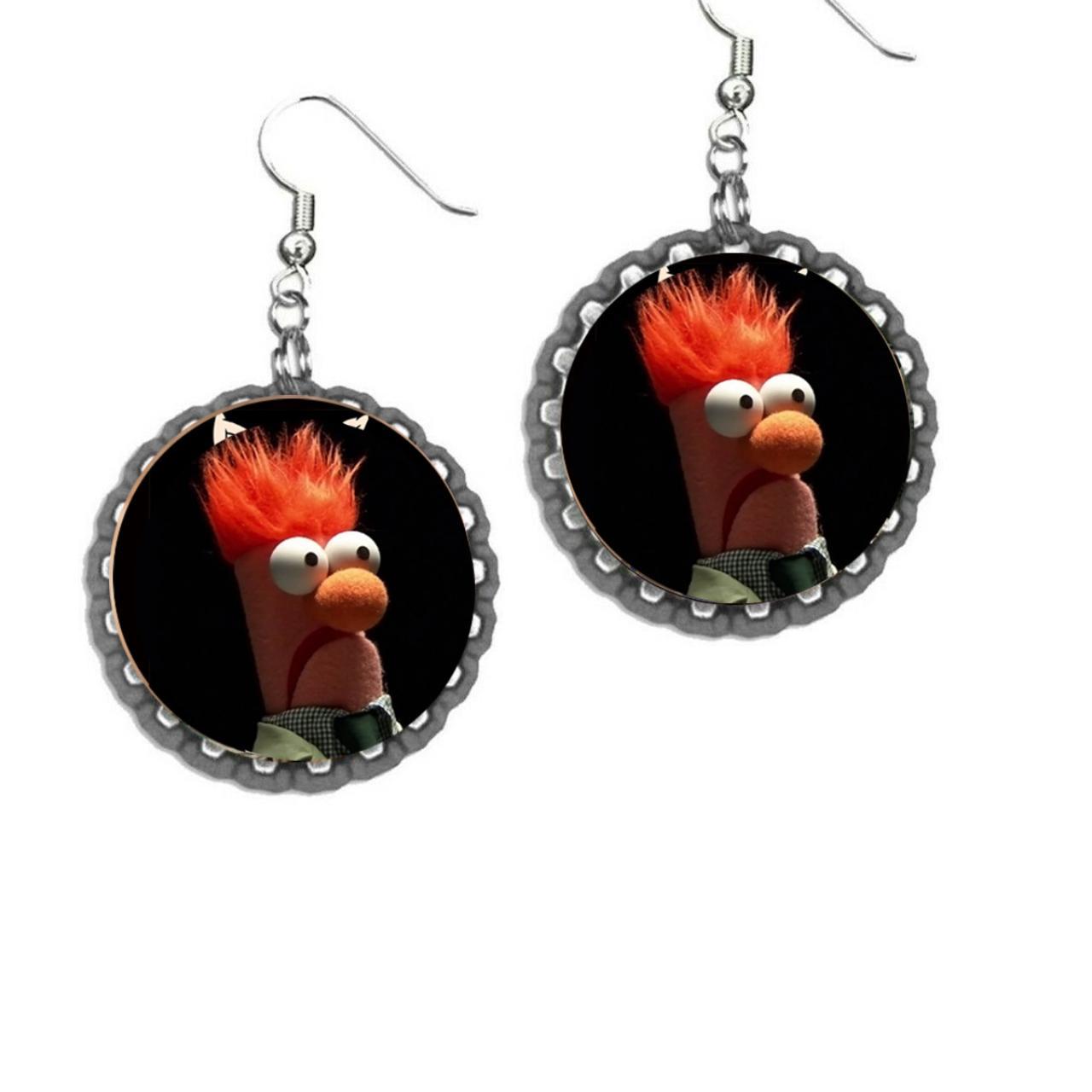 Beaker Muppets earrings earrings silver plated... | Depop