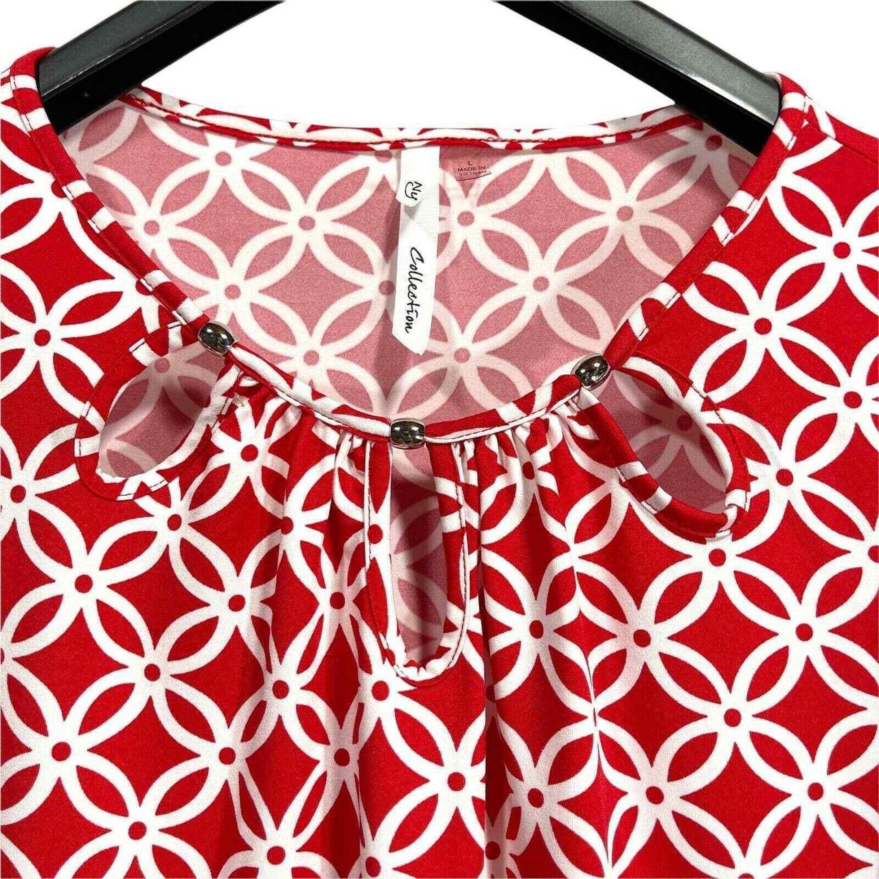 NY Collection Women's Red Shirt | Depop