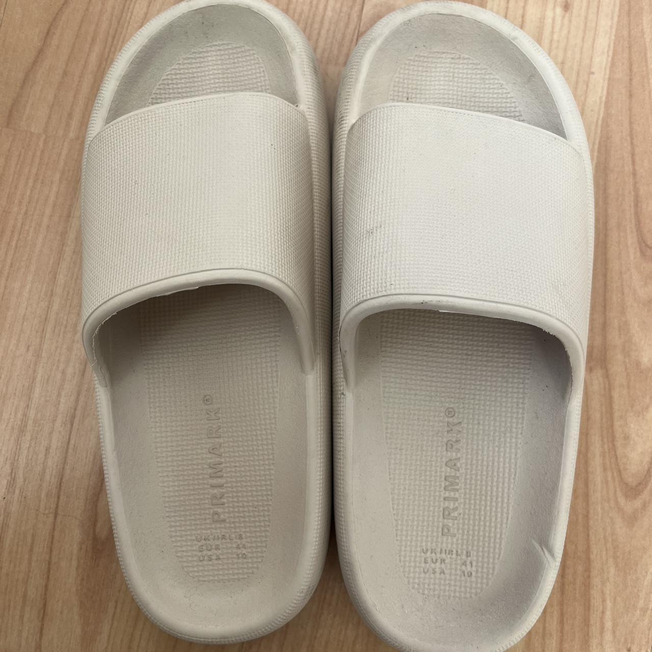 Primark cream slides Women’s size UK8 Comfortable... | Depop