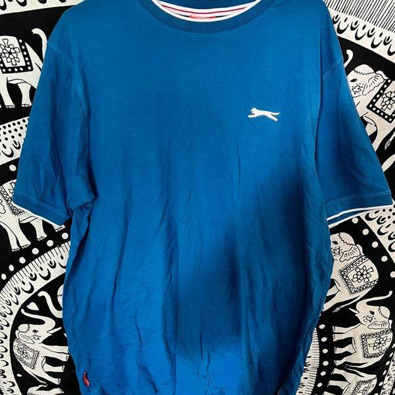 Slazenger tee Bright blue T-shirt. Crew neck.... | Depop