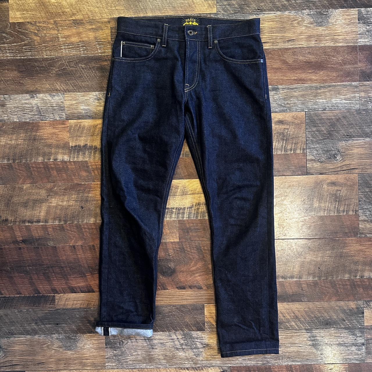 Rare Vintage Brave Star Selvedge Red Lined Denim... | Depop