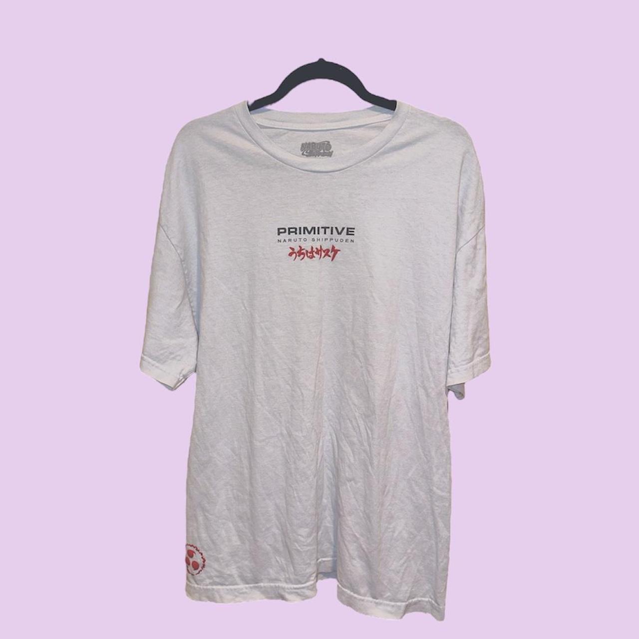 Primitive Men's White and Red T-shirt | Depop