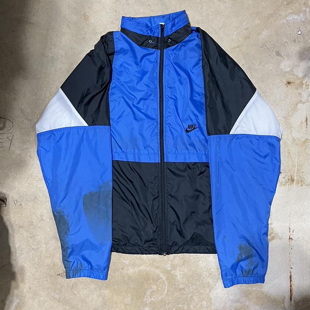 Vintage 80s Nike Colorblock Windbreaker Size... - Depop