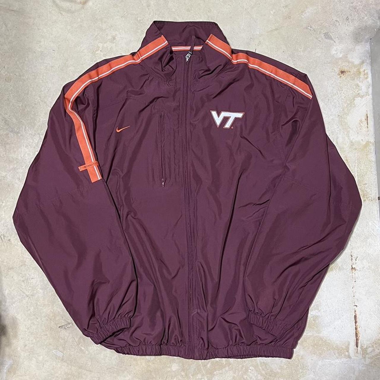 Vintage Nike Team Virginia Tech Jacket Size... - Depop