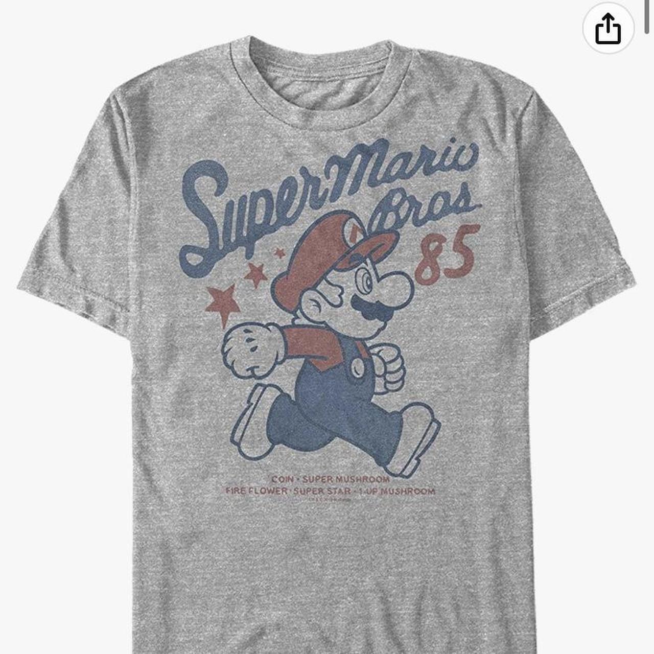 Nintendo Men's Grey T-shirt | Depop