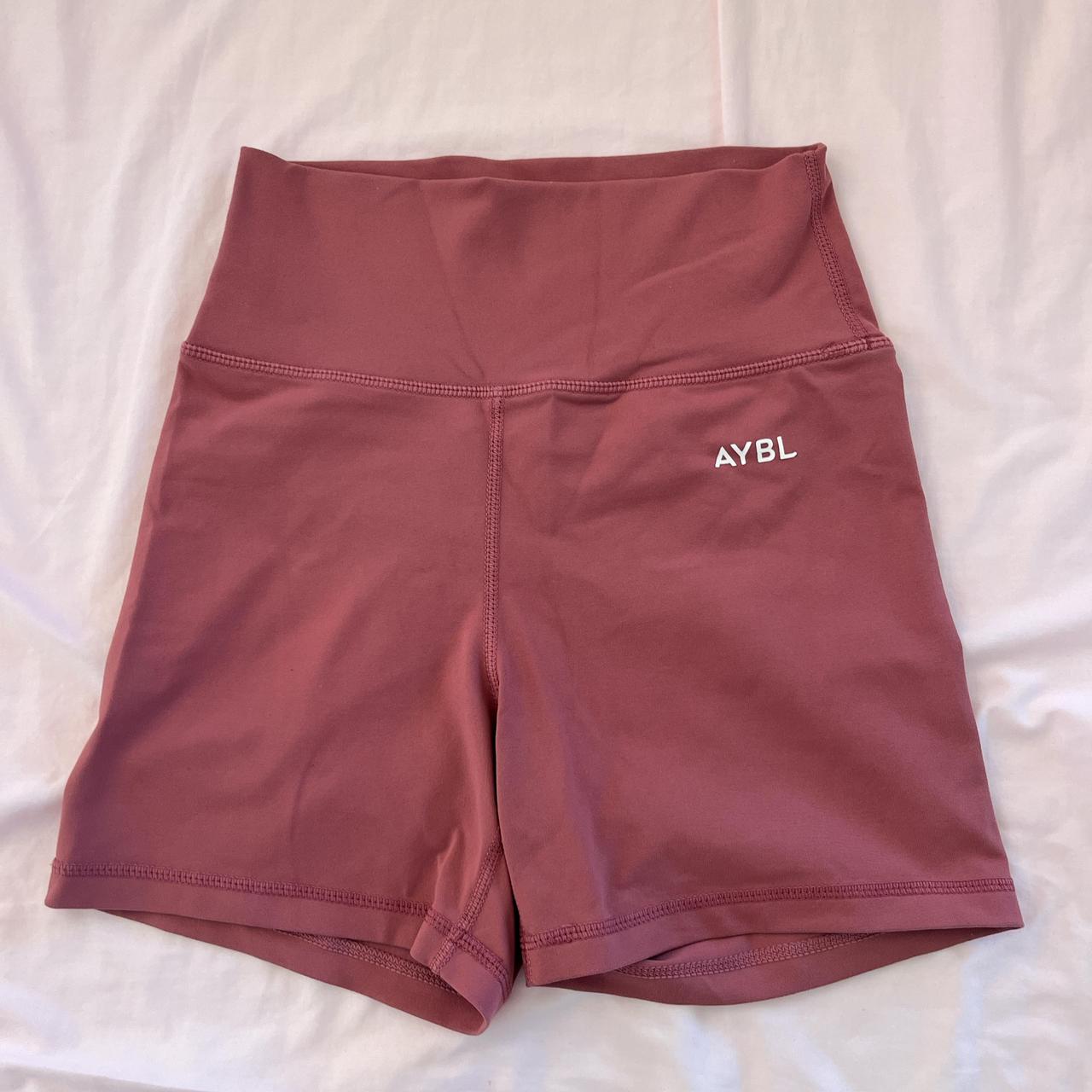 Aybl gym shorts in a beautiful wine colour 🍷 Fits... - Depop