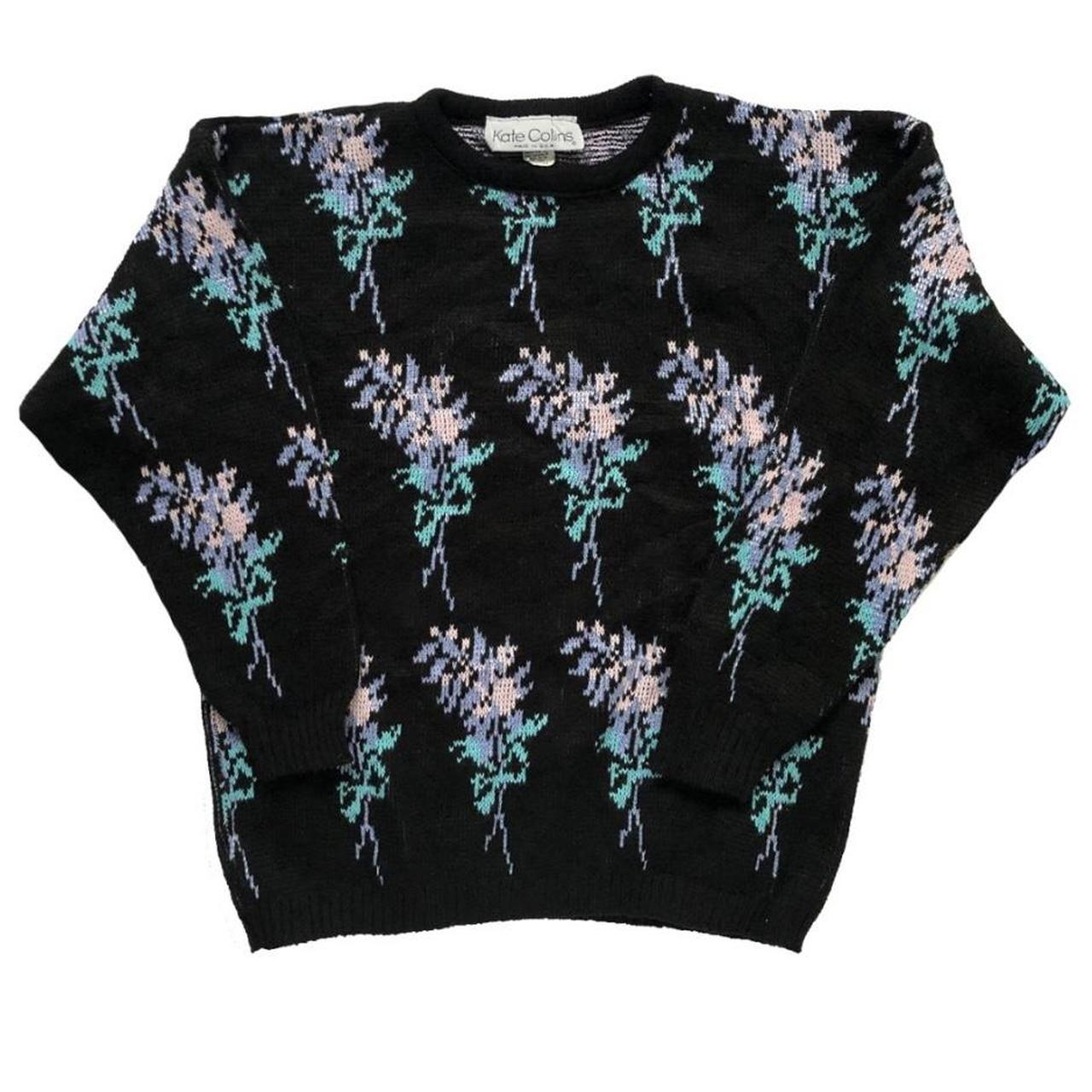 Vintage Knitted Jumper Gorgeous 80s inspired... - Depop