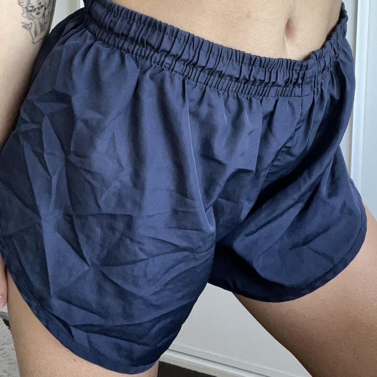 Blue running shorts. Brands unknown - Depop