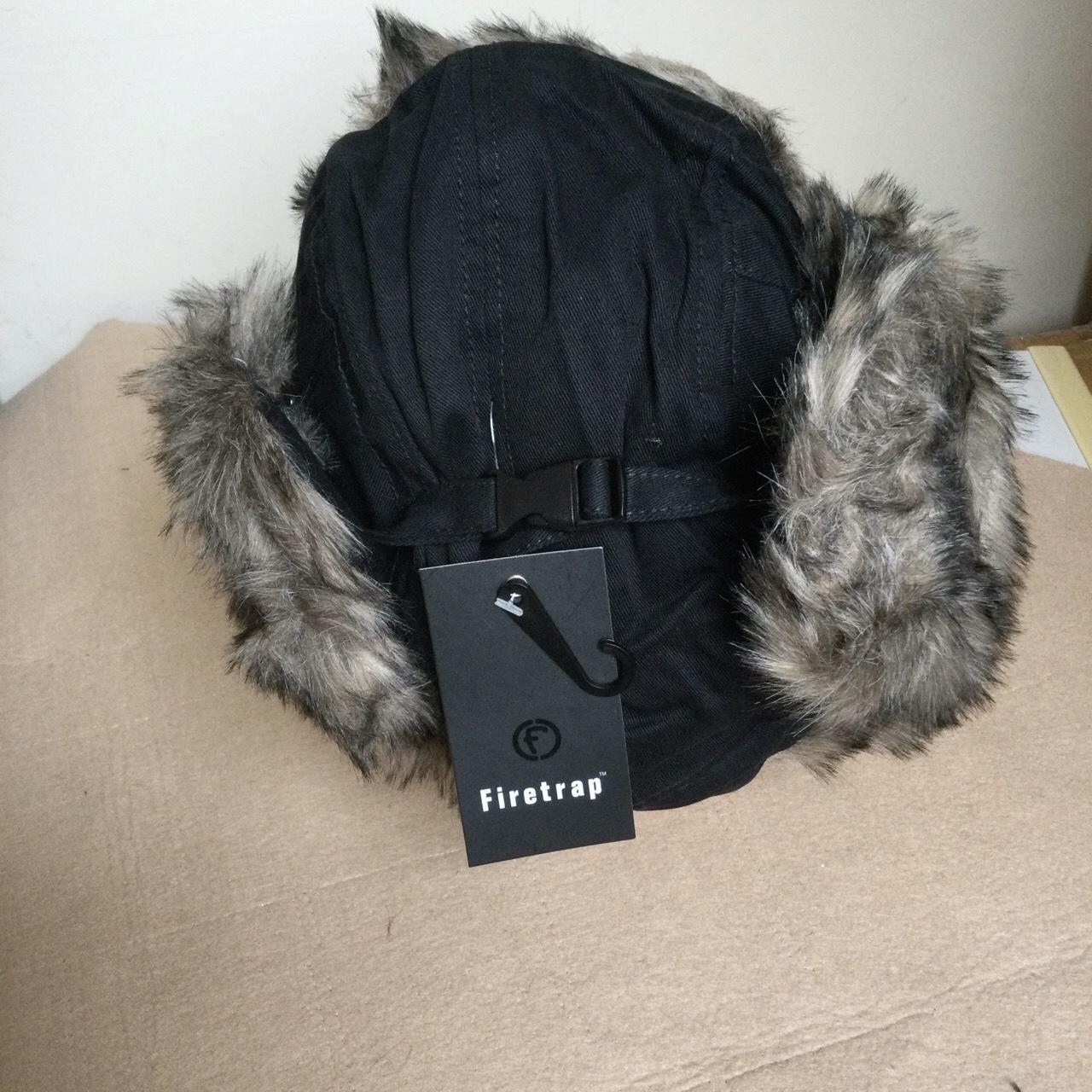 Firetrap unisex trapper hat, featuring adjustable... - Depop