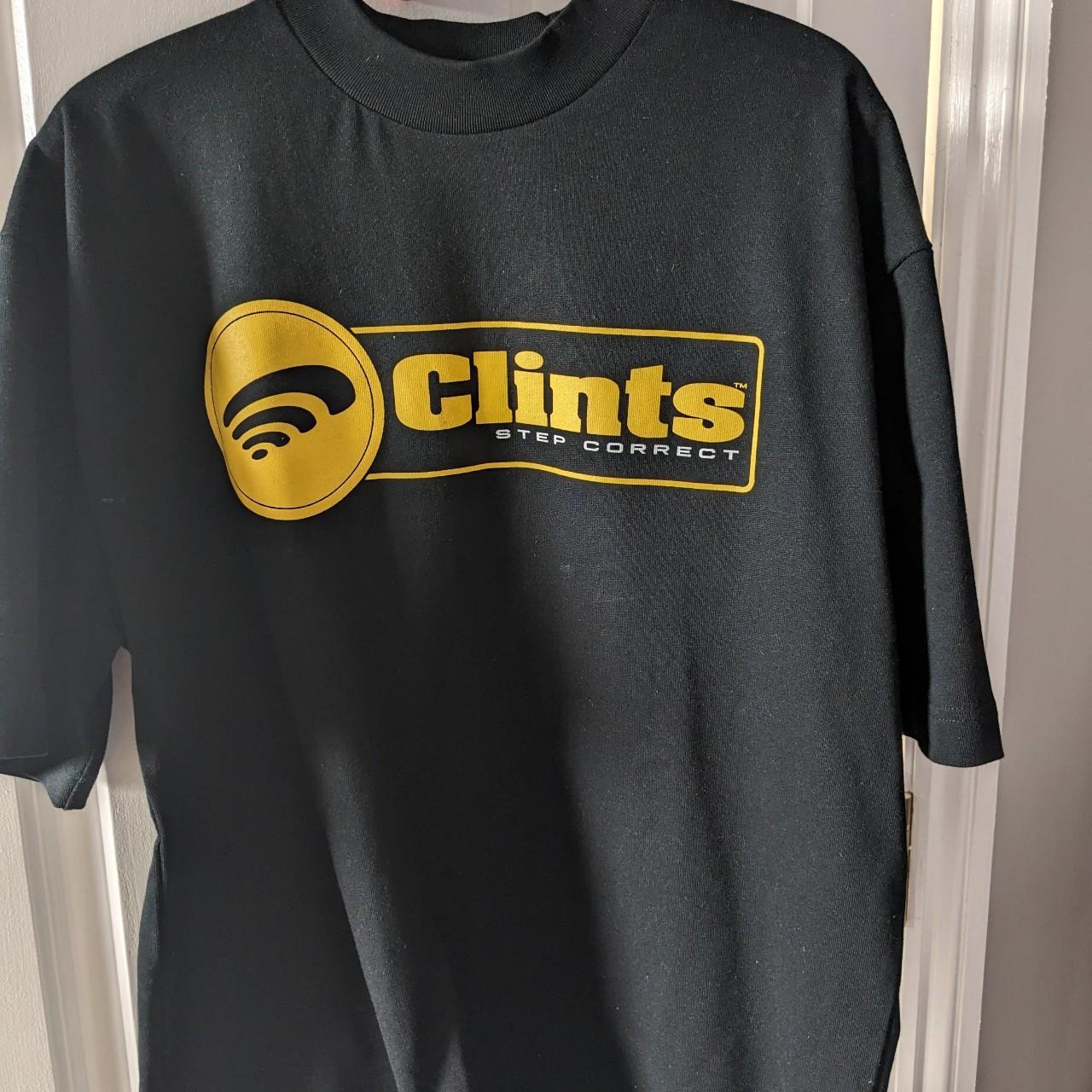 -Clints inc. small t-shirt -black and... - Depop