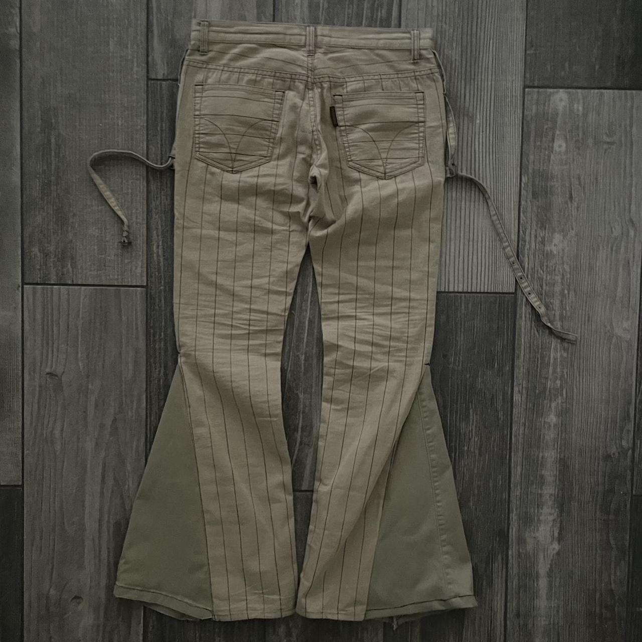 Hysteric Glamour Reconstructed Slashed Flares 31 in... - Depop