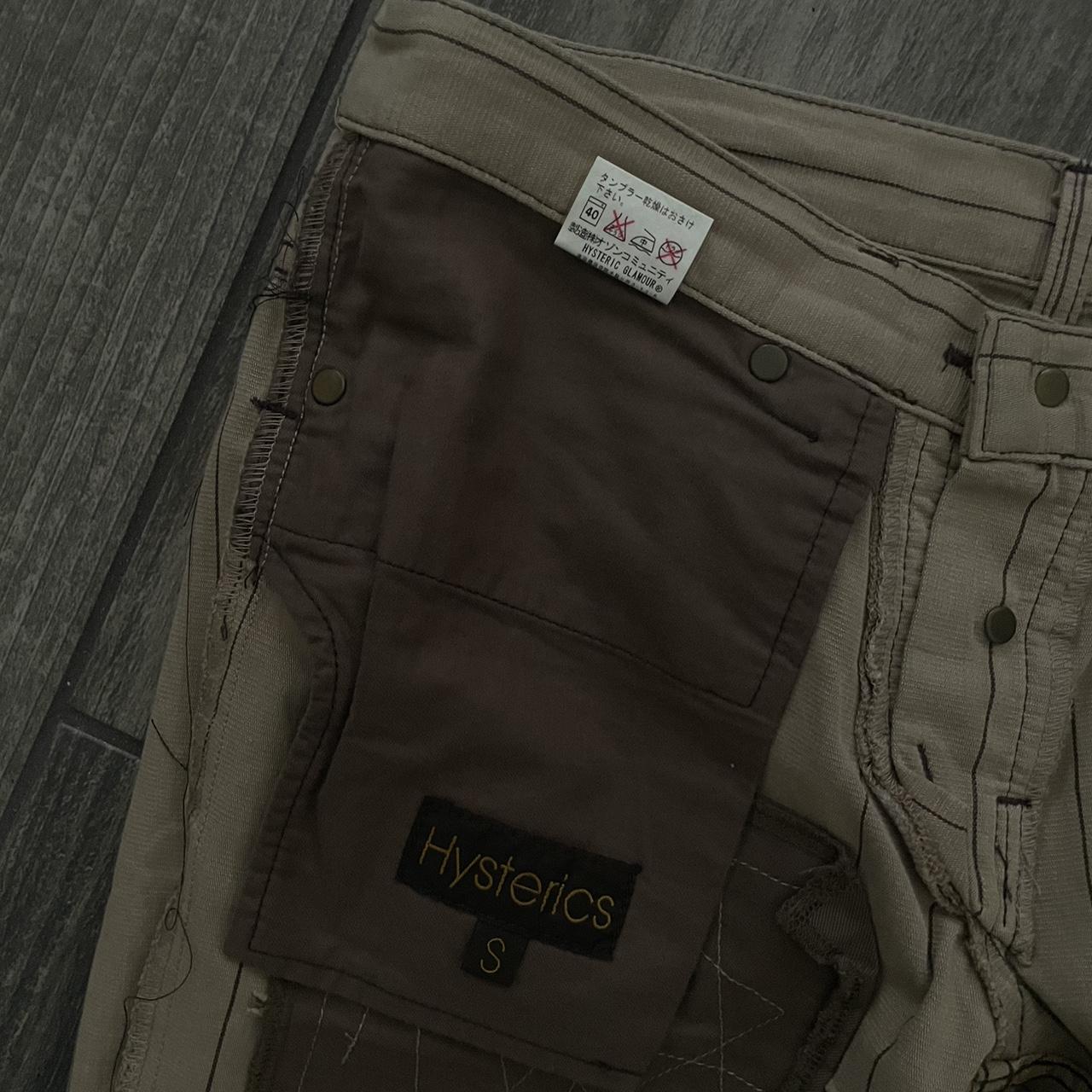 Hysteric Glamour Reconstructed Slashed Flares 31 in... - Depop