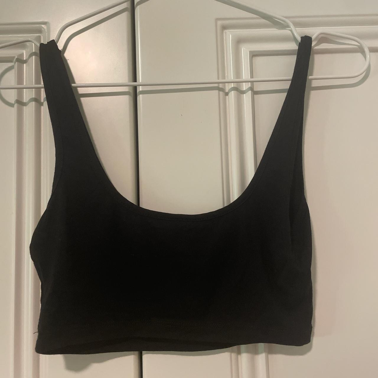Black mini crop top. Great condition. Bought for $20. - Depop