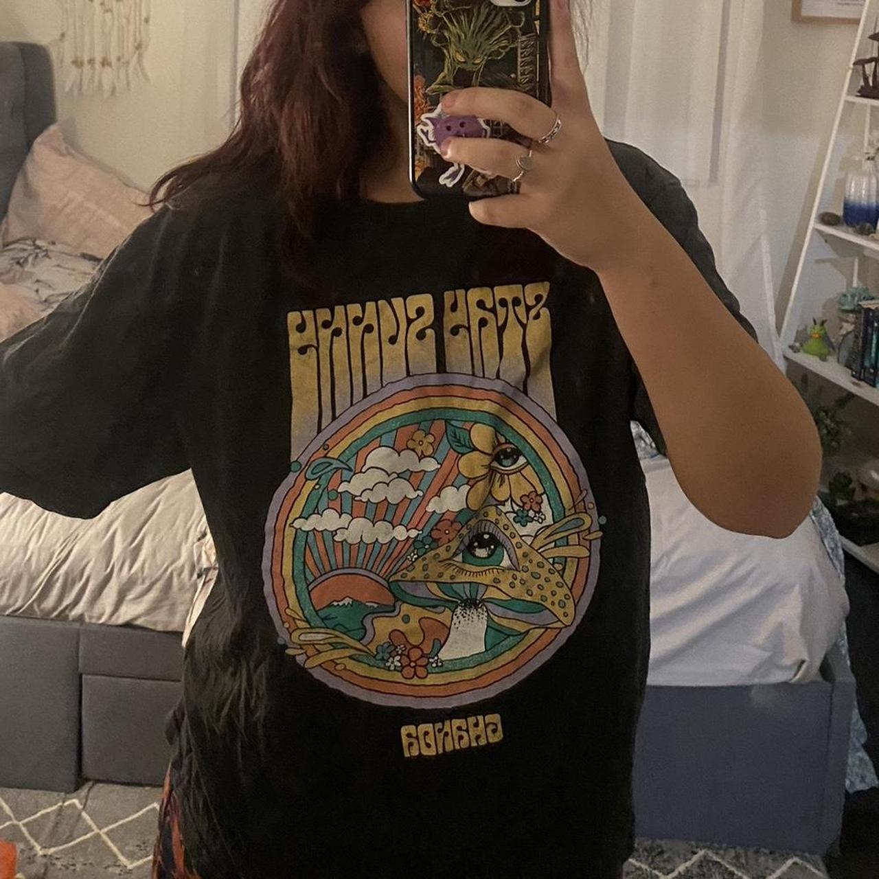 GRAPHIC TEE FROM GHANDA psychedelic print ‘stay... - Depop