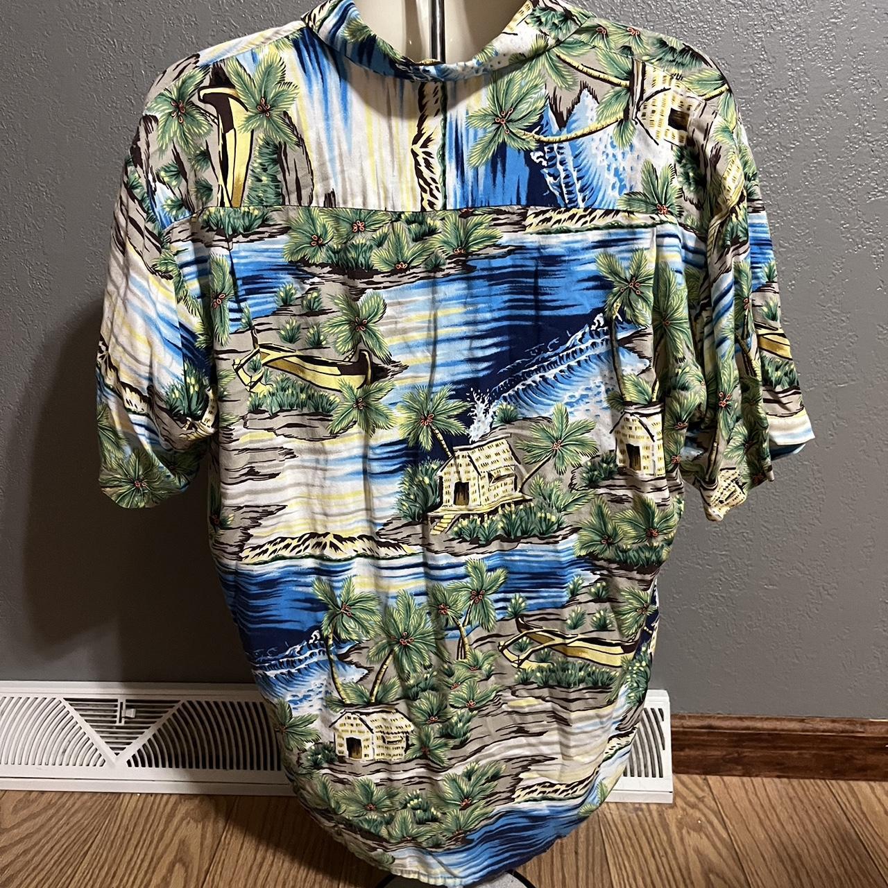 Vintage Pineapple Connection men’s Hawaiian shirt -... - Depop