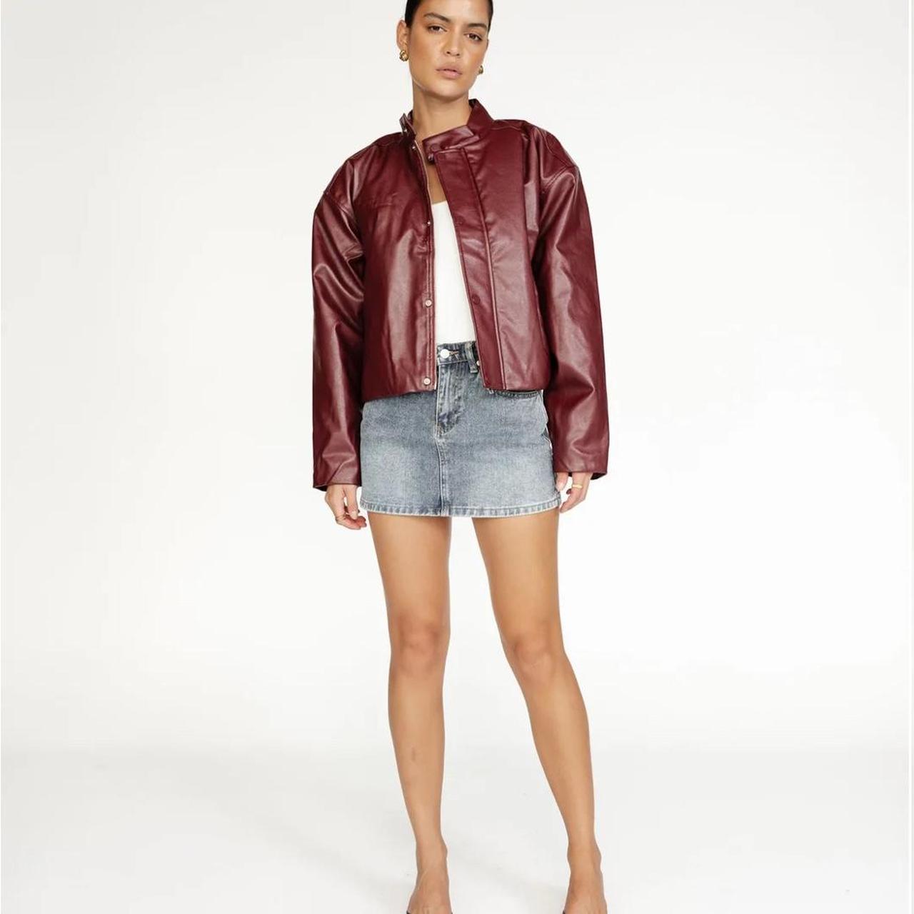 Charcoal Clothing Isaiah Jacket (plum) size M/L... | Depop