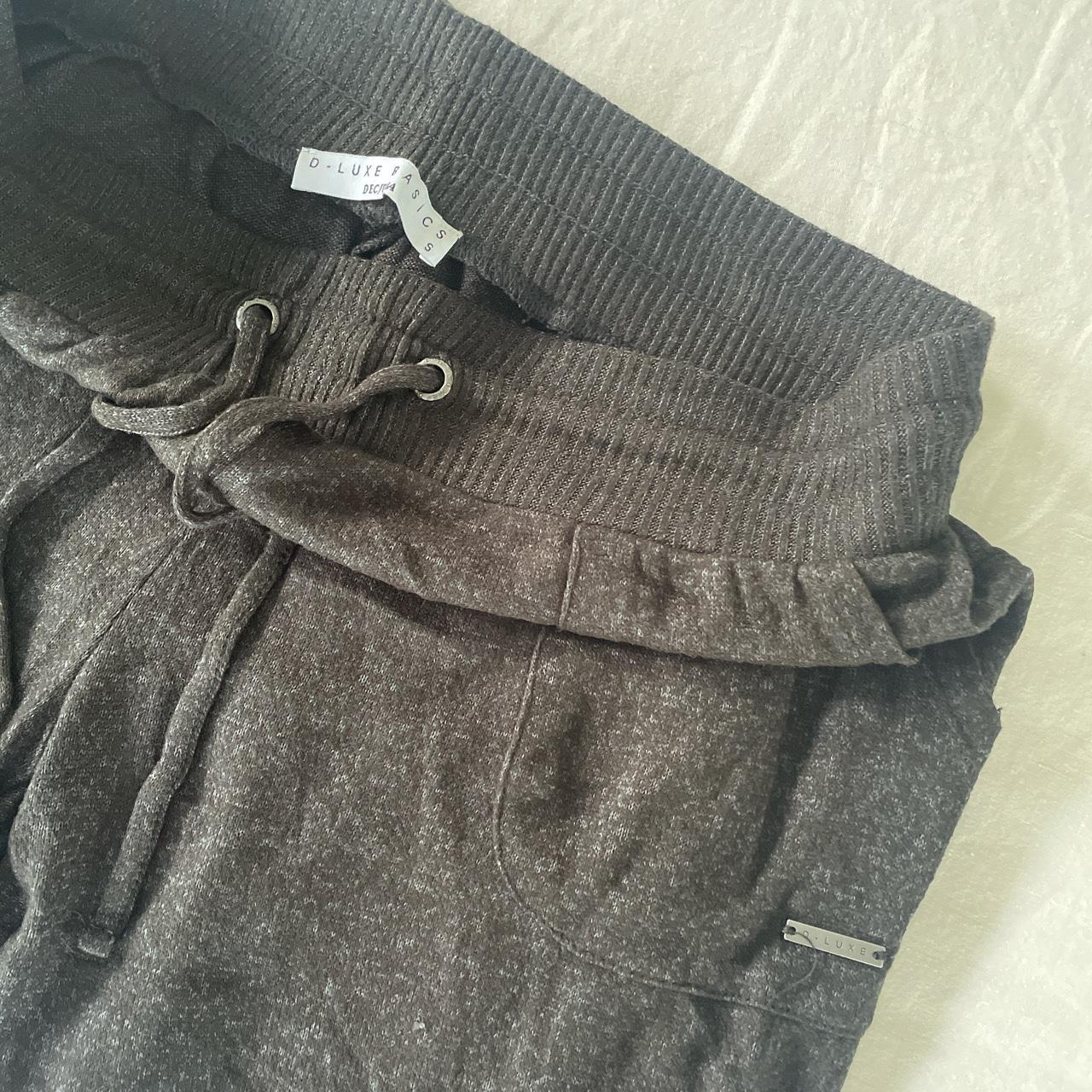 Decjuba D-Luxe Basics Tracksuit Pants Black with a... - Depop