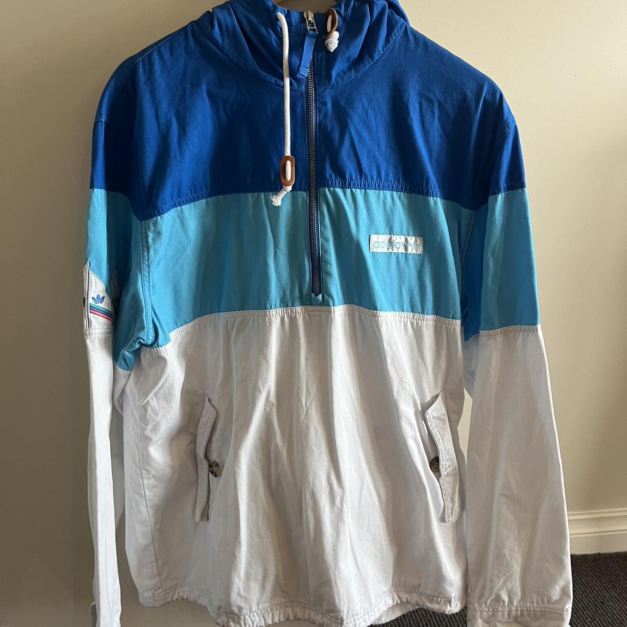 ADIDAS- spray jacket SIZE- Men L Worn once,... - Depop