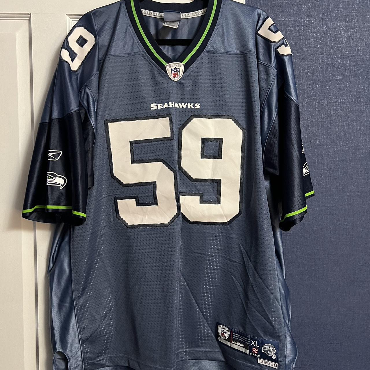 Retro Reebok Seattle Seahawks NFL jersey 59 Curry XL... - Depop