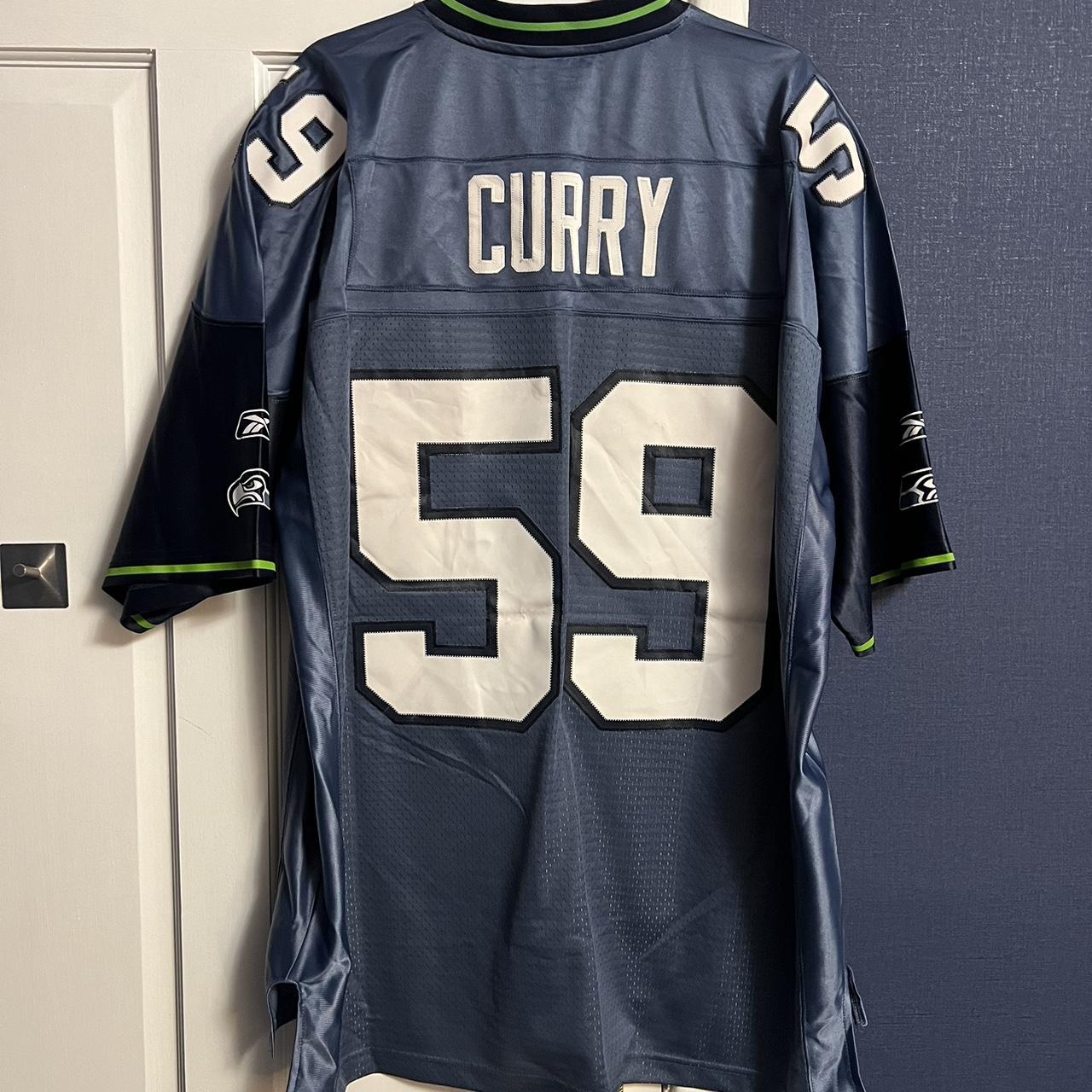Retro Reebok Seattle Seahawks NFL jersey 59 Curry XL... - Depop