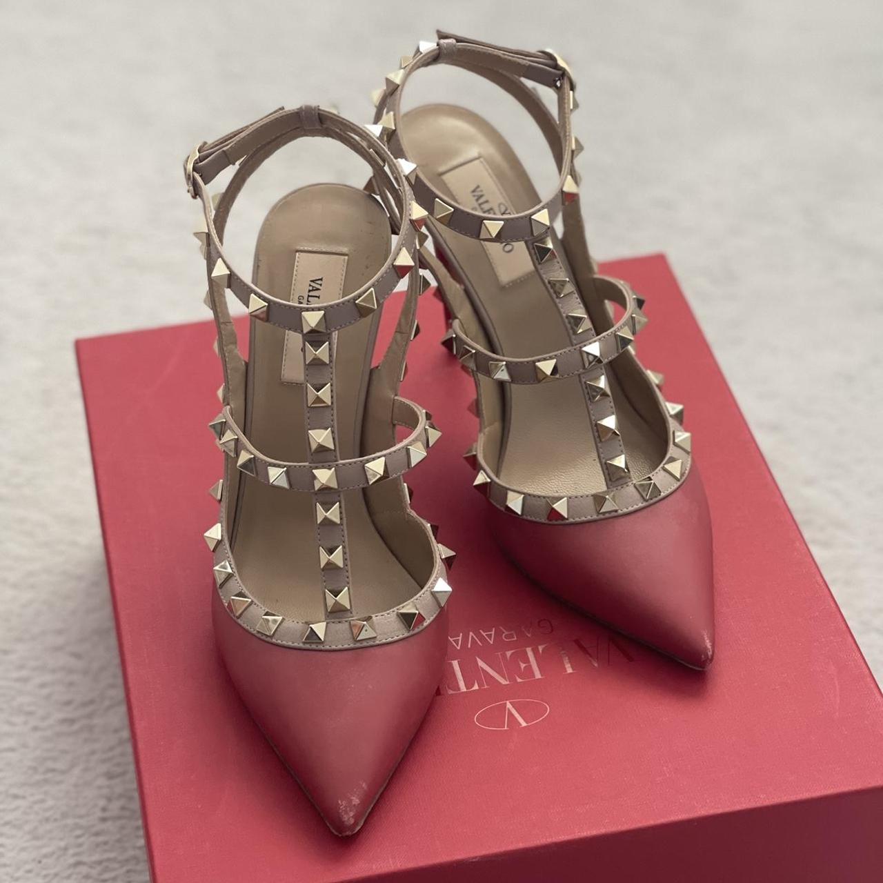 Valentino Garavani Rockstud Heels Colour - Red... - Depop