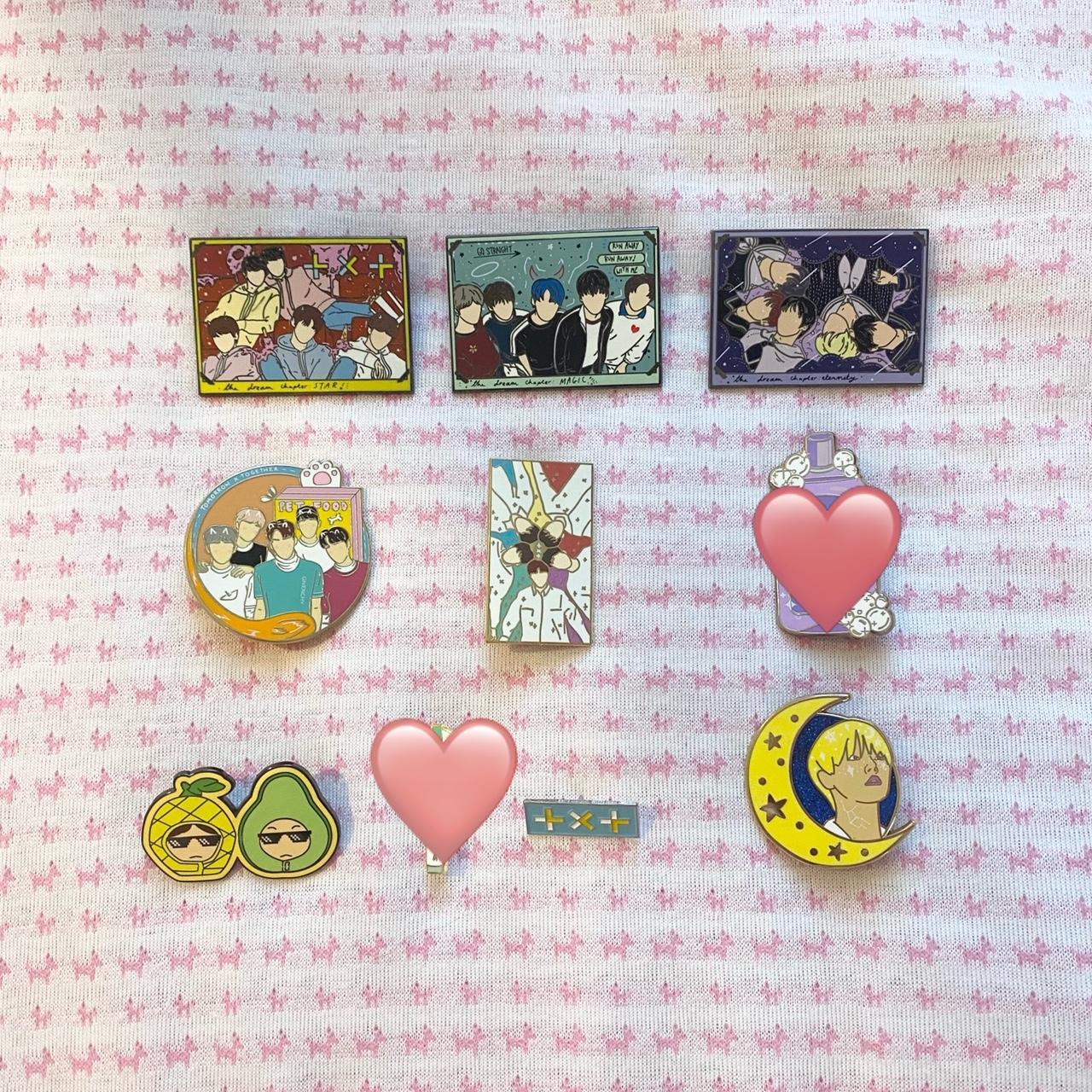 TXT enamel pins! These are $8 each or $7 each in any... - Depop
