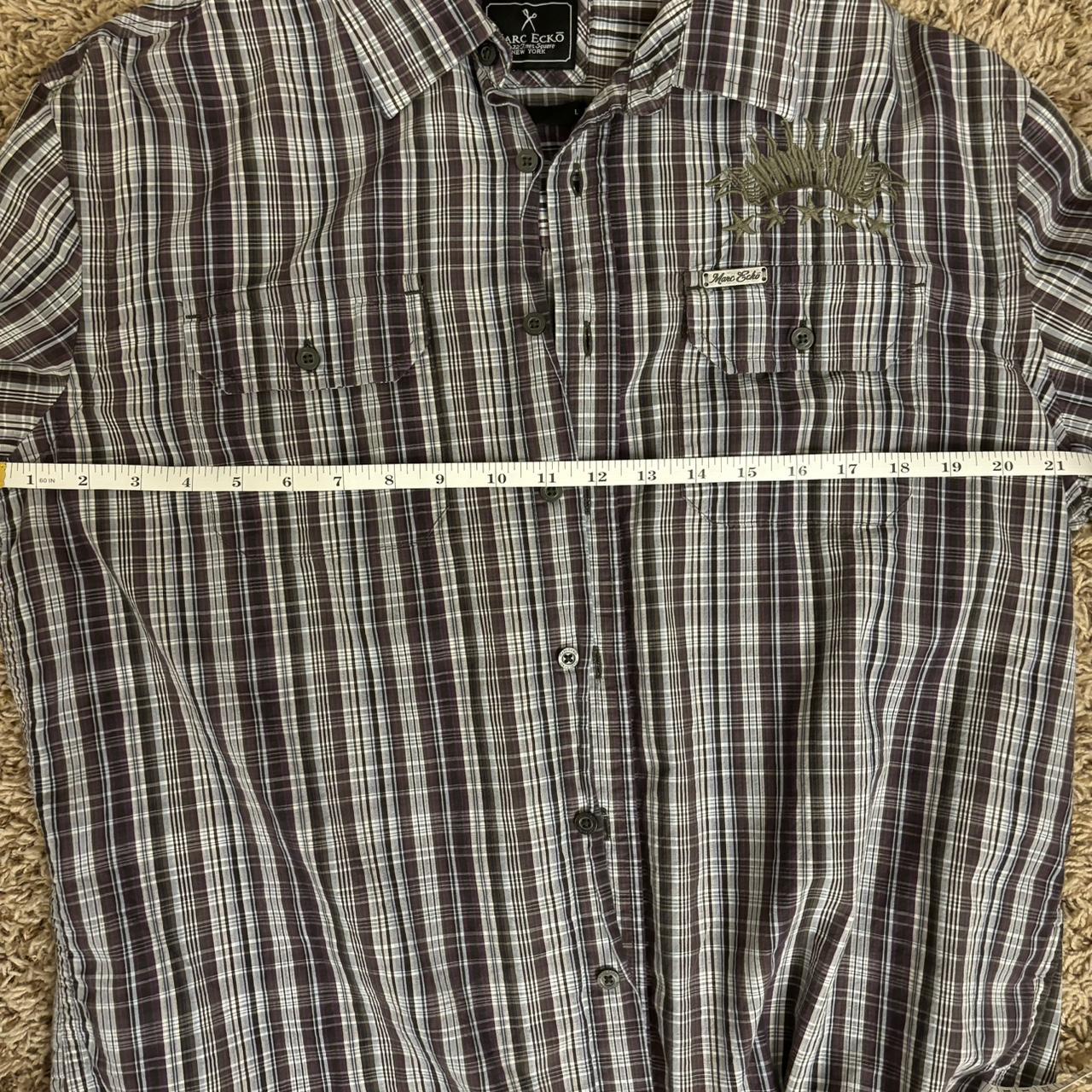 Marc Ecko cut and sew shirt Sz L fits like M - Depop