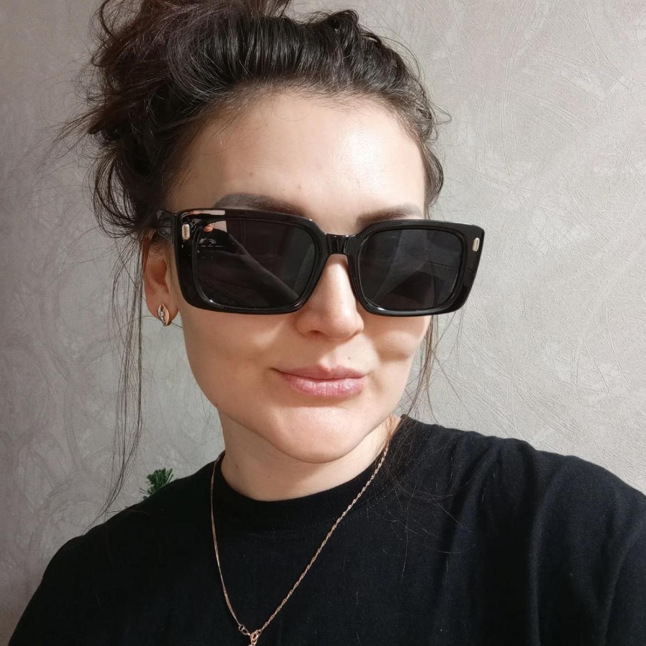 Square Vintage Sunglasses Woman Brand Designer Retro Depop