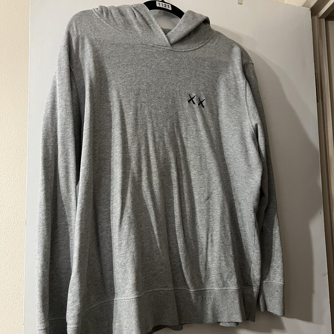 Uniqlo x Kaws Grey Sesame St hoodie. XXL - Depop