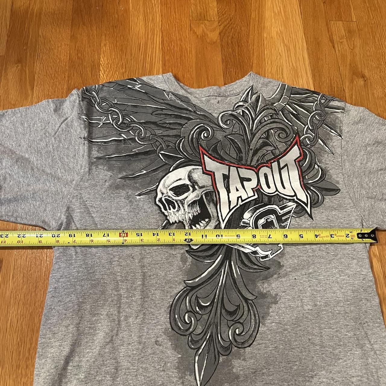 Y2k Affliction Style Tshirt by Tapout Size Large.... - Depop