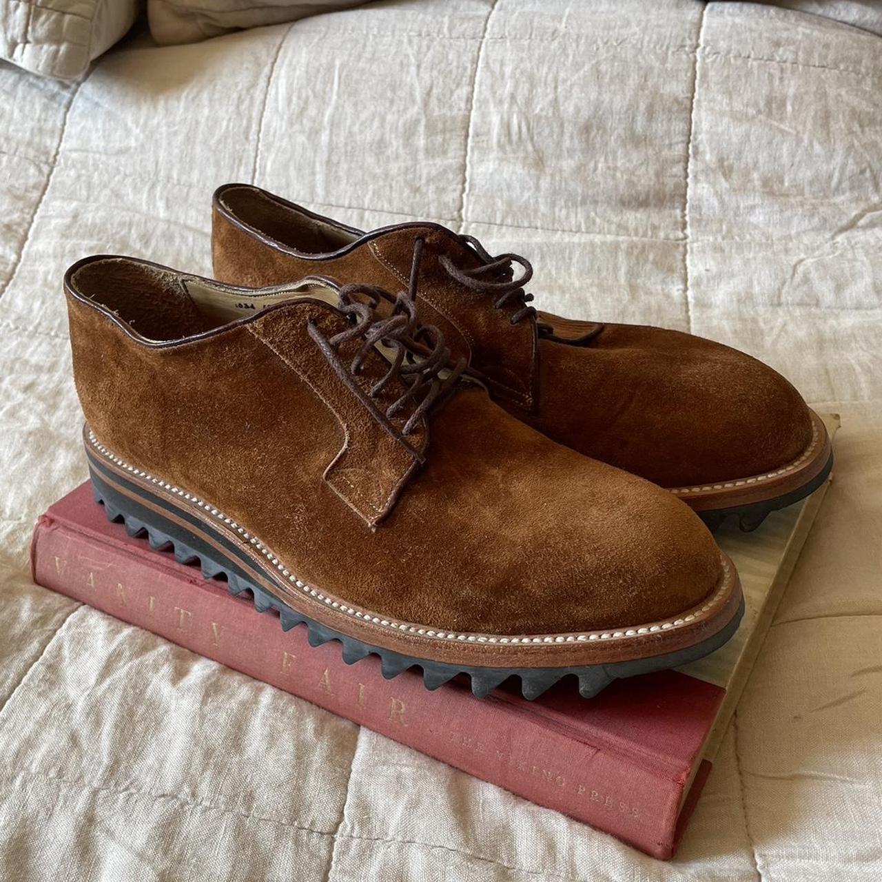 Incredible Ripple Sole Yuketen Suede Oxfords Size... - Depop