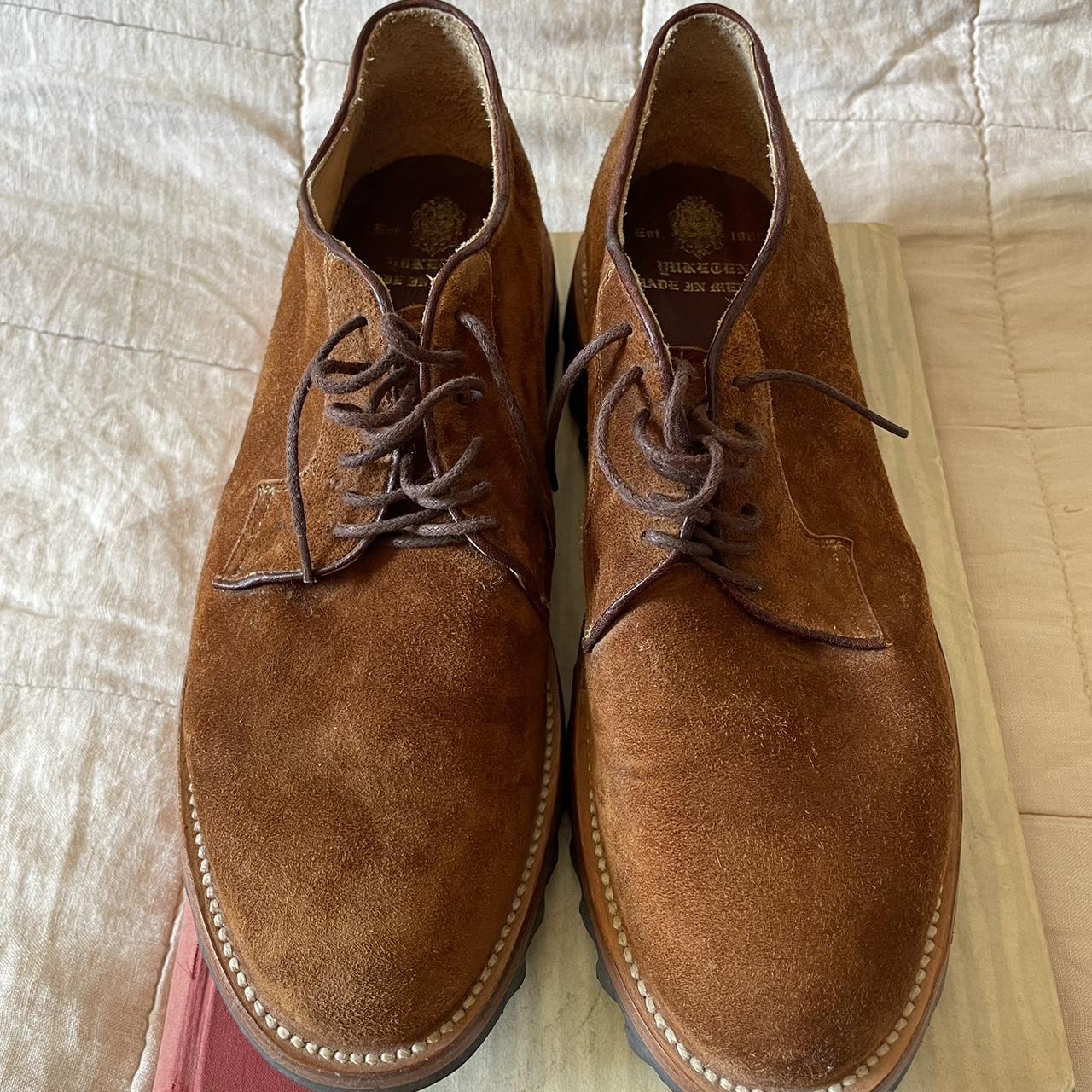 Incredible Ripple Sole Yuketen Suede Oxfords Size... - Depop