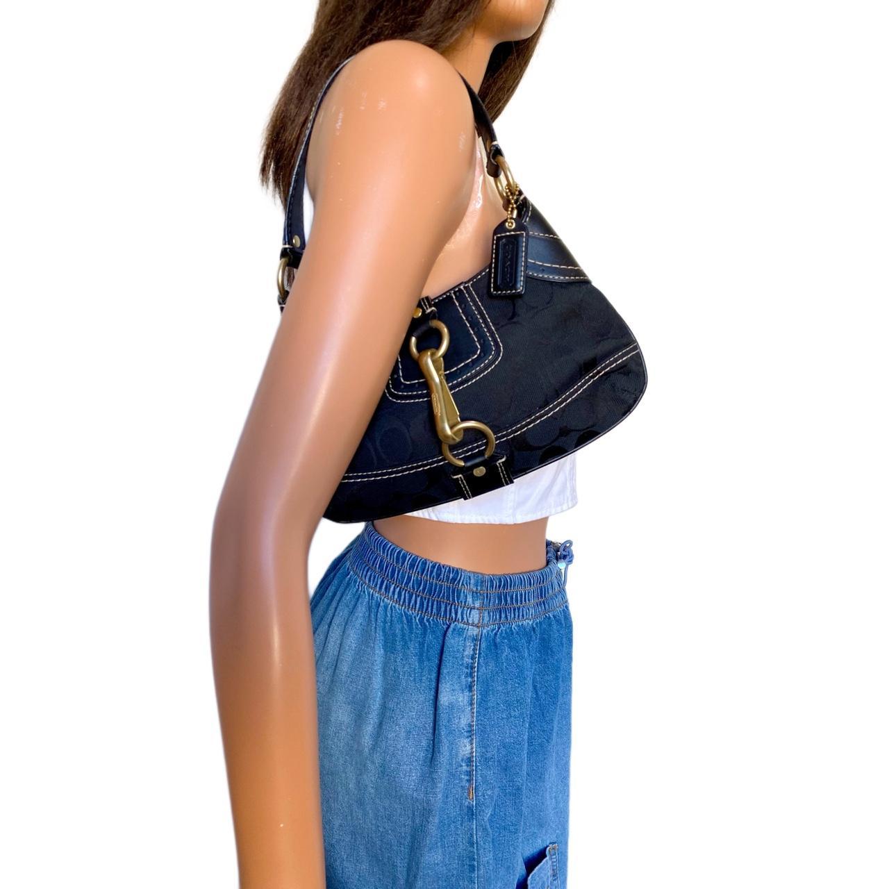 VINTAGE COACH SIGNATURE C STYLE HOBO MINI BAG... - Depop