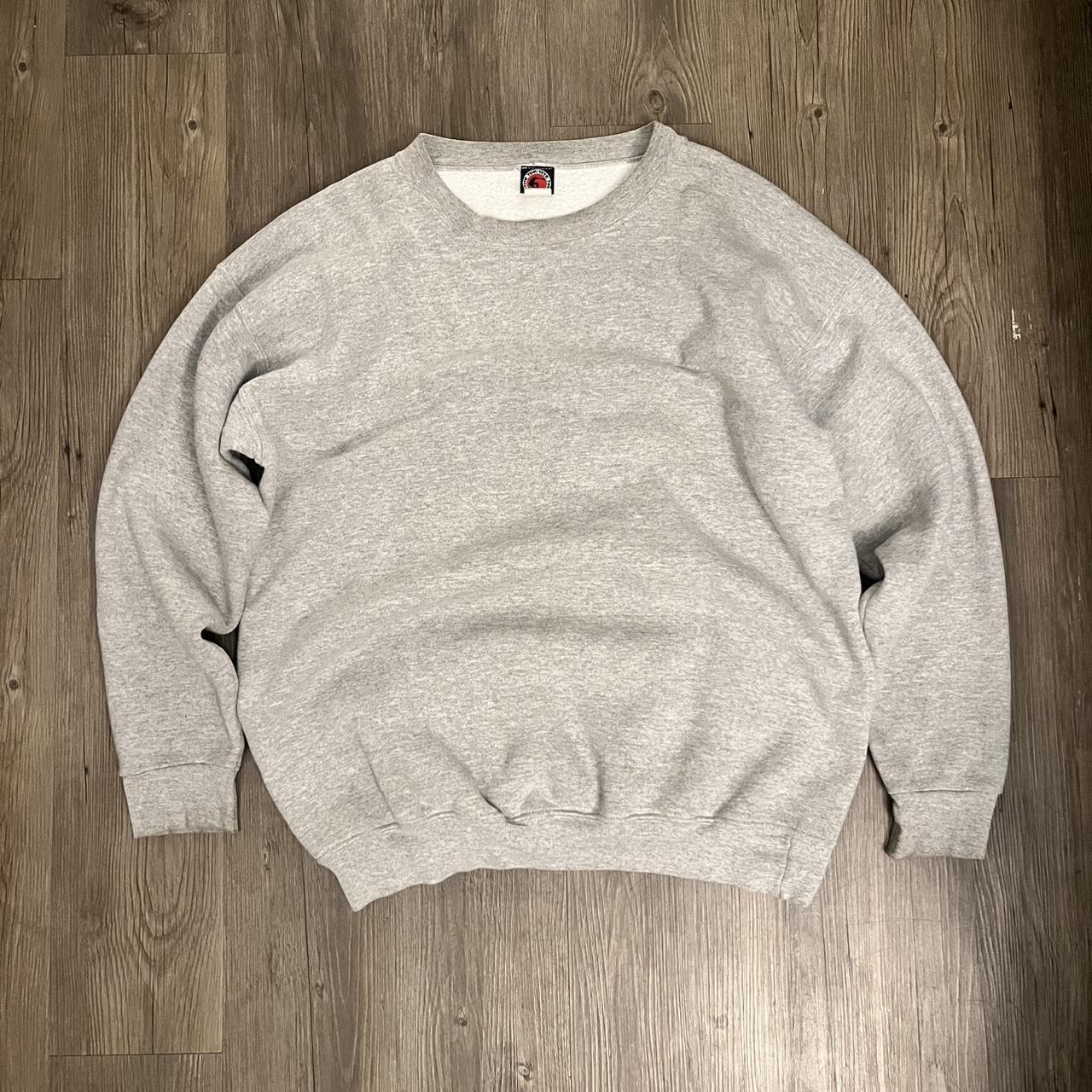 TUM YETO Skateboarding Vintage Grey Blank Men’s... | Depop