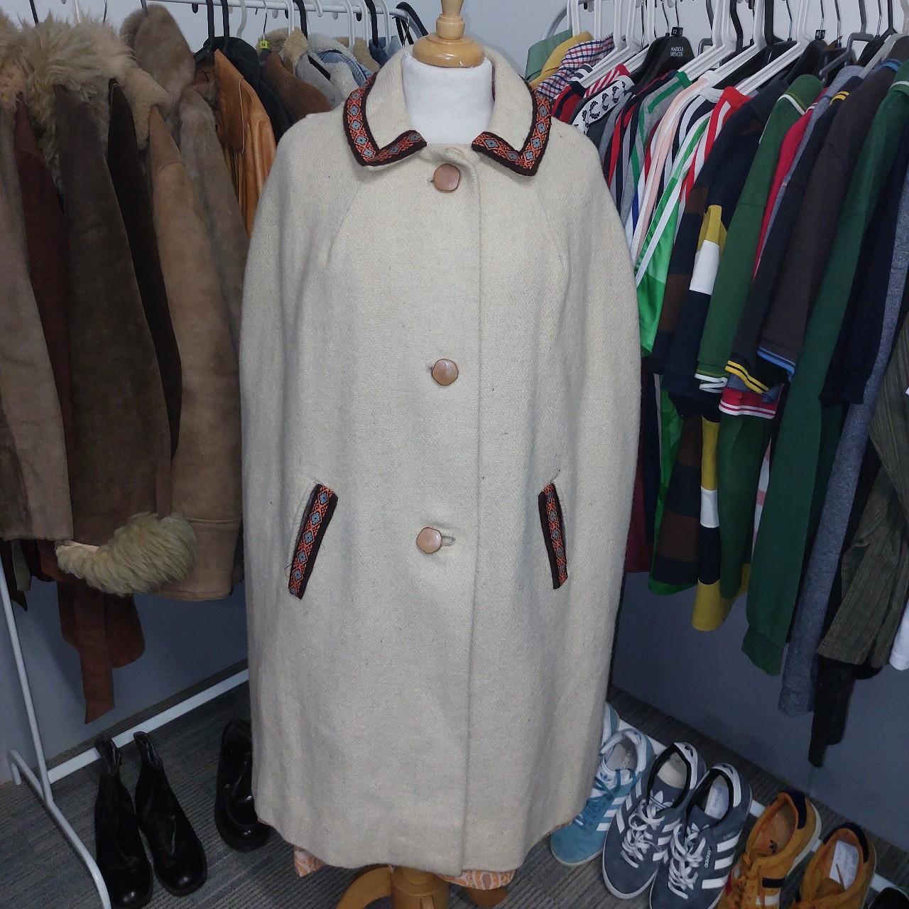 Original M/L 1960s wool Cape. Mid length with... - Depop