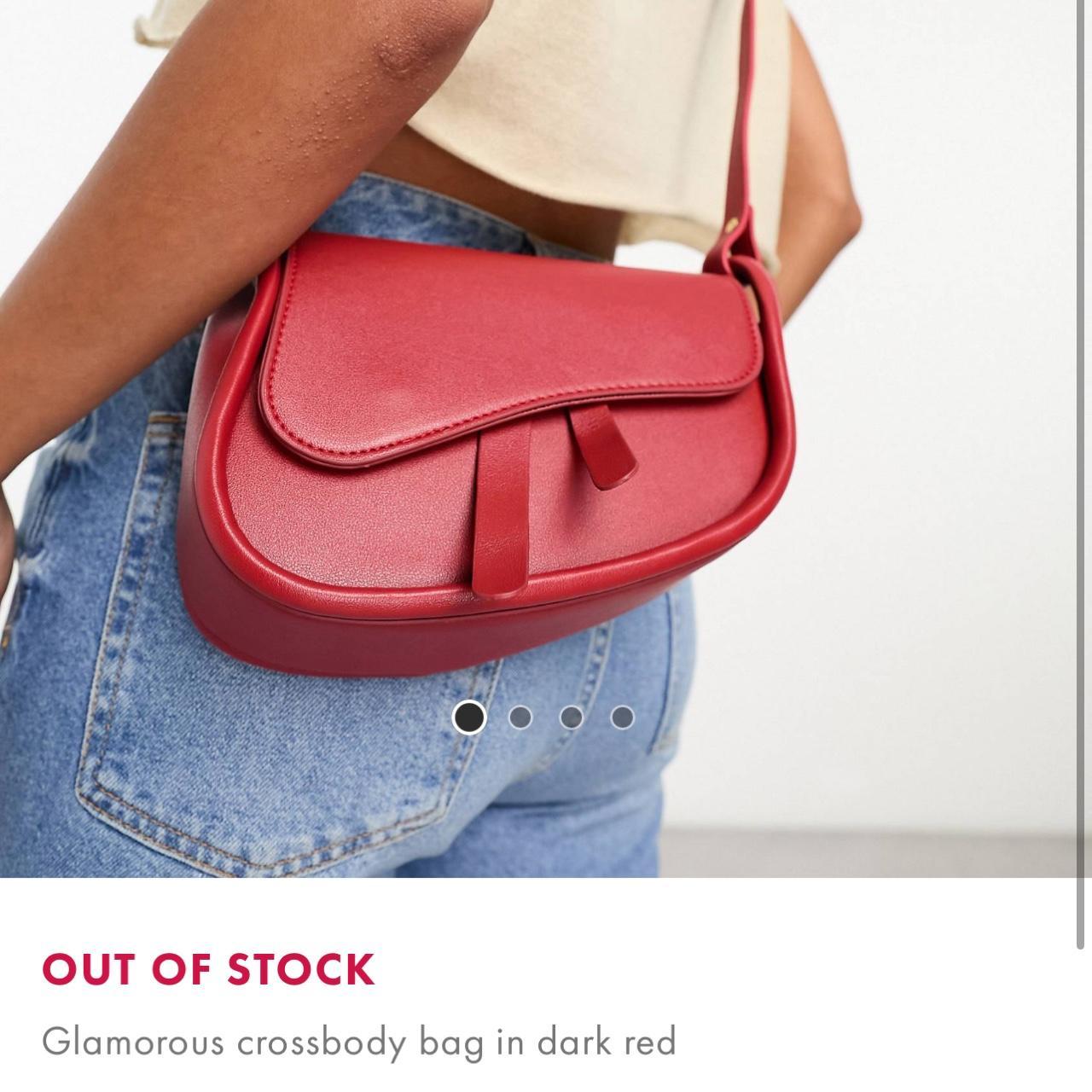 Glamorous red cross body bag Only worn once - Depop