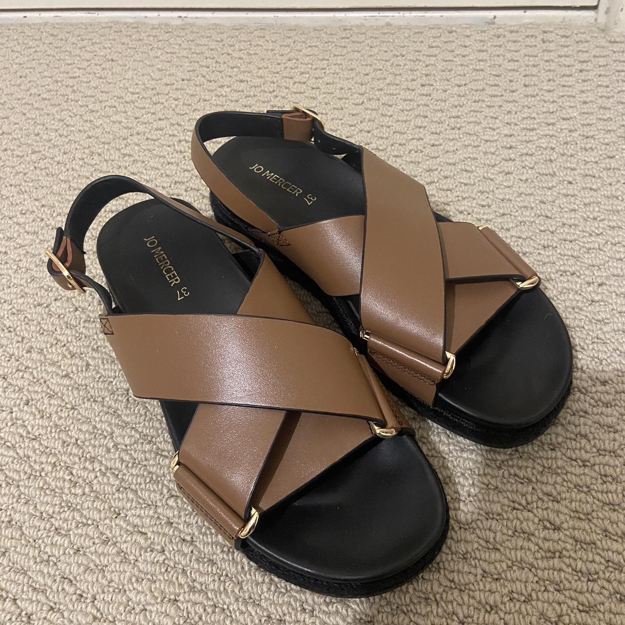 Jo Mercer Miles Tan Sandal. Originally bought for... - Depop