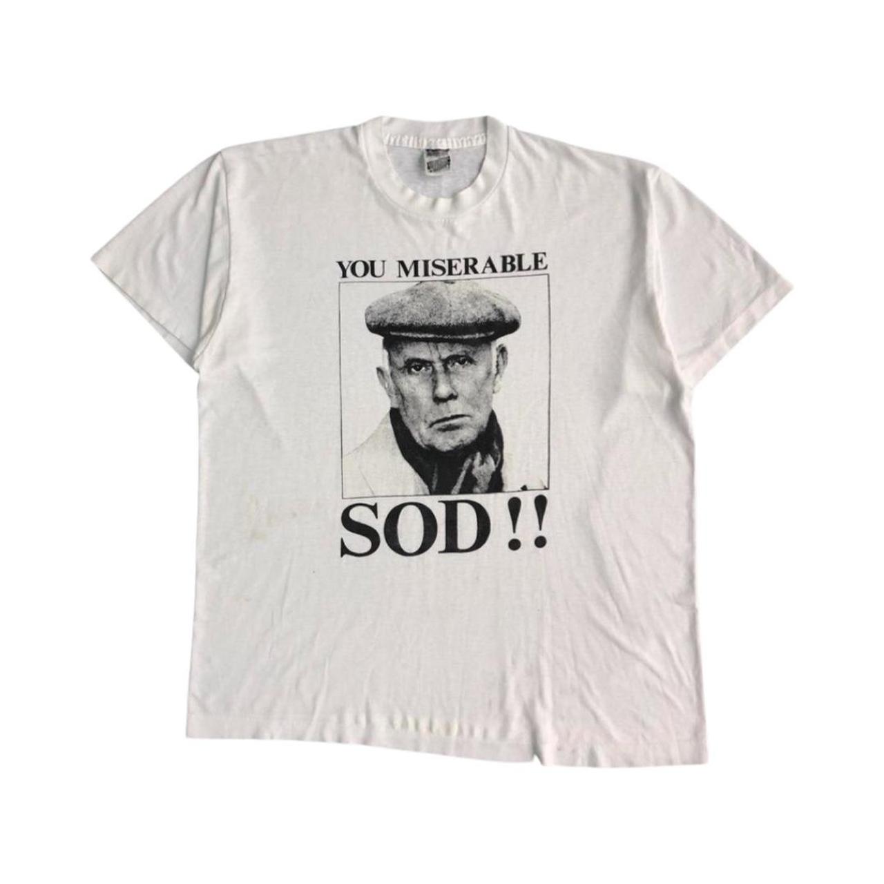 Vintage 90s Fruit of the Loom miserable sod novelty... - Depop