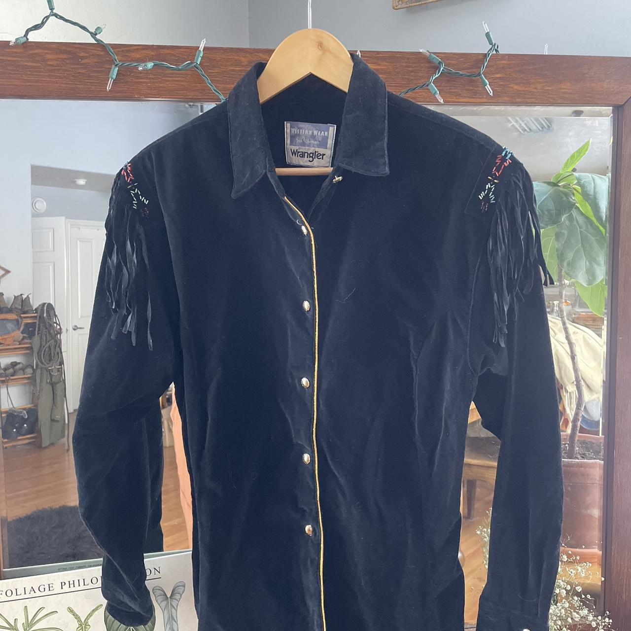 vintage Wrangler fringe jacket #westernwear... - Depop