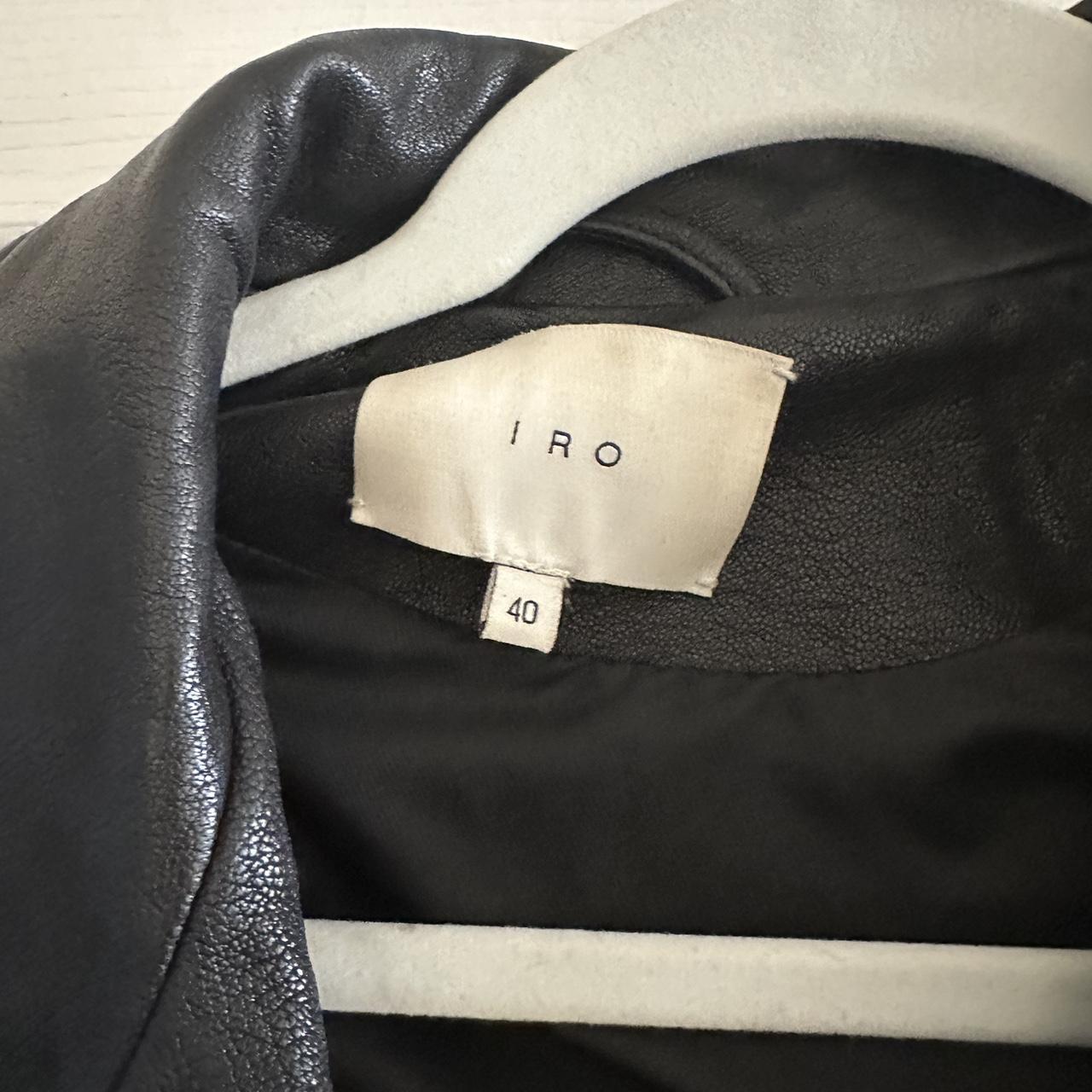 IRO fringe leather jacket size 40. Fits XS/S - Depop